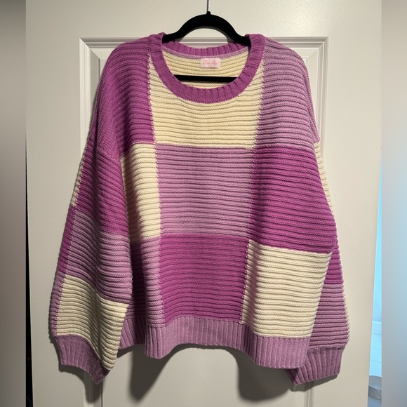 Pink Lily | Sweaters | Nwot Pink Lily Oversized Sweater | Poshmark